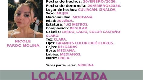 Encuentran Con Vida A Nicole Pardo Molina En Culiacán Sinaloa