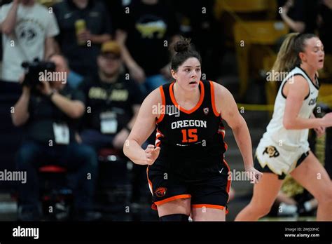 Oregon State Forward Raegan Beers 15 In The Second Half Of An Ncaa
