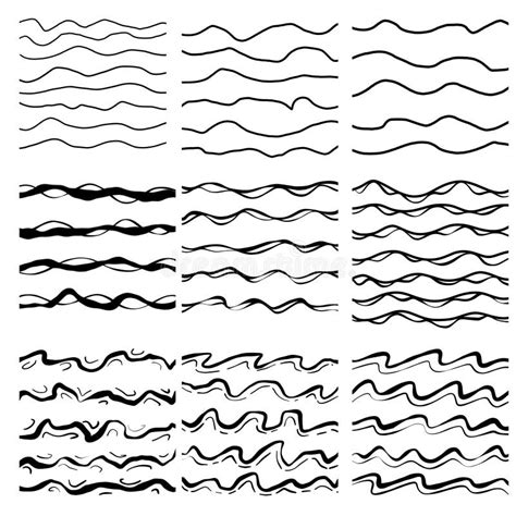 Abstract Wave Line Abstract Striped Sketch Stock Vector Illustration Of Template Sketch