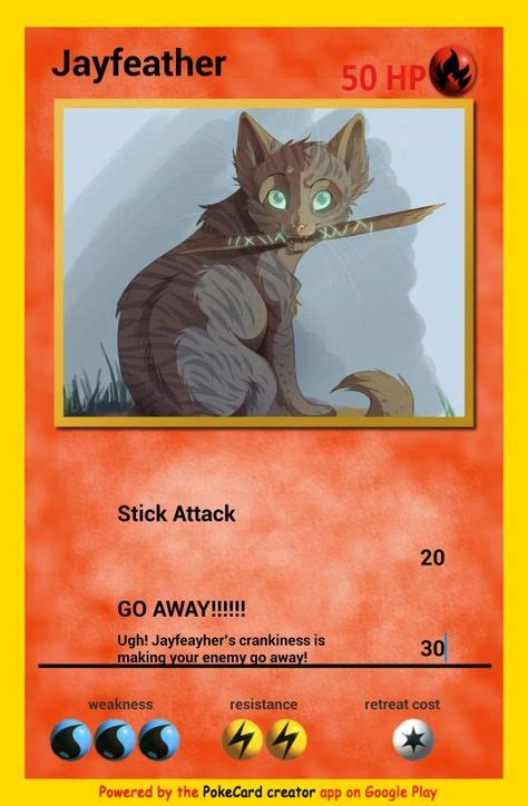 18 Warriors Cats Pokémon Cards Ideas Cat Pokemon Warrior Cat