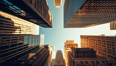 Premium Photo A View Of The City From The Ground