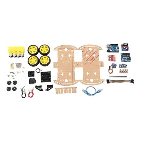 Smart Robot Car Chassis Kit Pcb Battery Compartments With Switch And 4 Aa Battery Systems Can