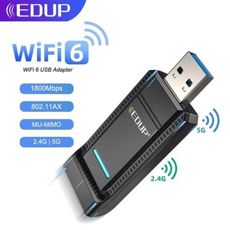 EDUP Wifi USB Wifi Adapter AX USB Dual Band Wireless Wi Fi Dongle USB การดเครอขาย