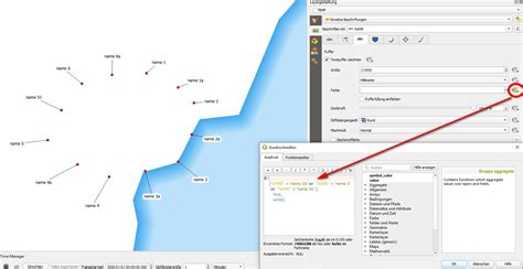 Qgis Define Color For Label Buffer With Data Defined Override Expression Geographic