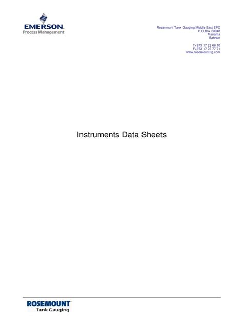Instrument Data Sheet Compressed Pdf Electrical Connector