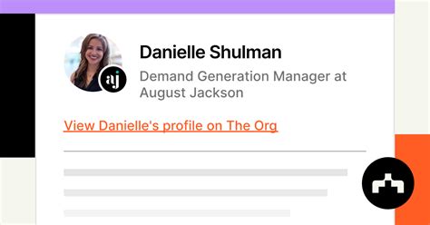 Danielle Shulman Demand Generation Manager At August Jackson The Org