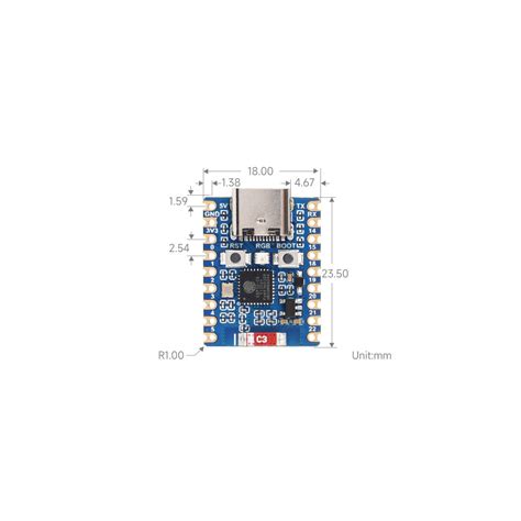 waveshare esp32 c6 mini development board pre soldered 2 4ghz wifi 6