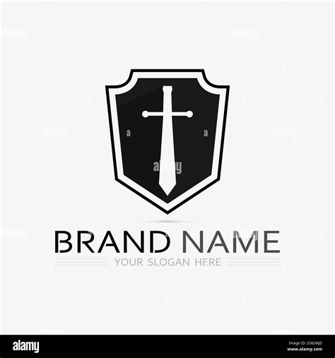 Shield Logo Design Vector Shield Emblem Logo Template Logosymbol Icon Vector Stock Vector Image