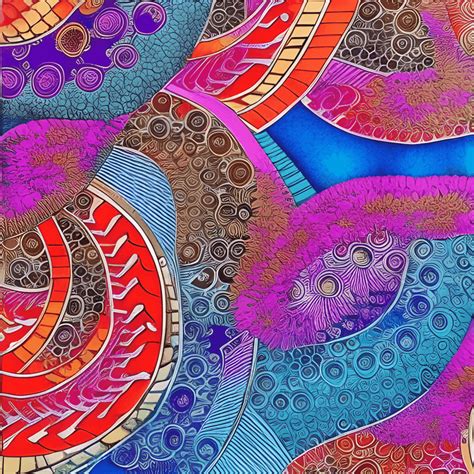 batik japanese colorful abstract graphic · creative fabrica