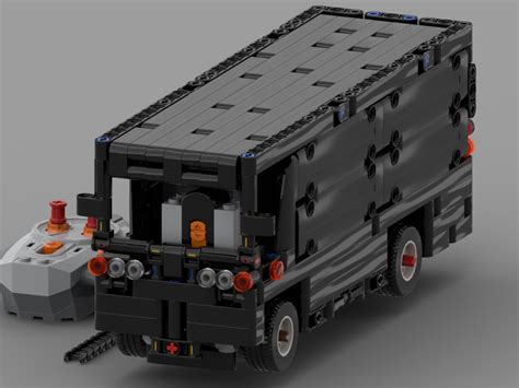 Lego Moc Black Bus By Ministar Rebrickable Build With Lego