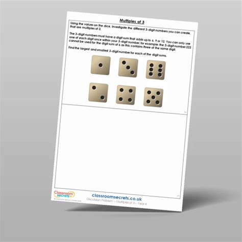 year 4 multiples of 3 discussion problem resource classroom secrets