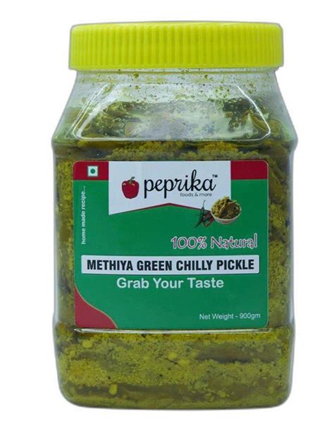 Paste Spicy Methiya Green Chilli Pickle Packaging Type Jar Packaging Size 450gm At ₹ 149 Jar
