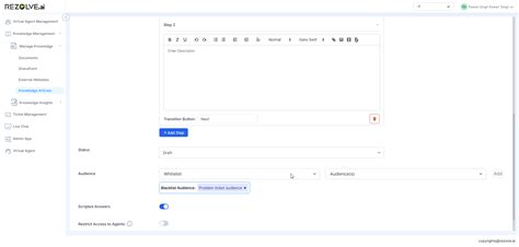 Creating Articles In Knowledge Management Rezolve Docs