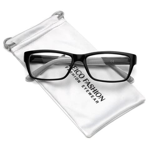 Clear Lens Rectangular Glasses S M Size Black Cj12oc1ew1k
