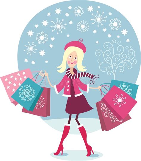 Girl Walk Shopping Stock Illustrations 3 548 Girl Walk Shopping Stock