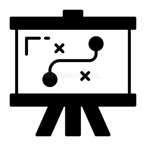 Trendy Vector Icon Of Strategic Planning Tactical Plan Stock Vector