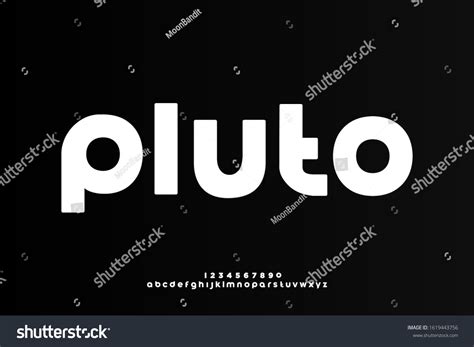 Pluto Font Over 62 Royalty Free Licensable Stock Illustrations