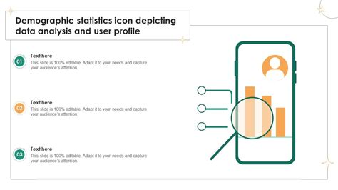 Demographic Statistics Icon Depicting Data Analysis And User Profile