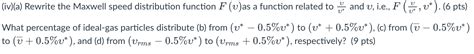 Iva Rewrite The Maxwell Speed Distribution