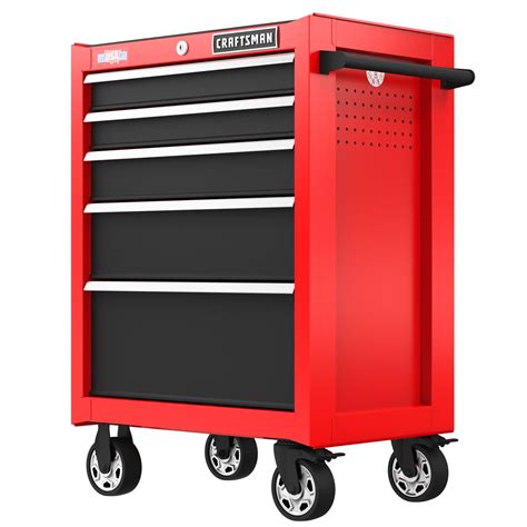 Craftsman 2000 Series 5 Drawer Steel Rolling Tool Cabinet Red Super