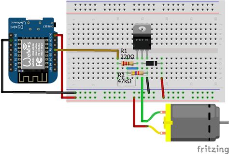 Управляйте двигателем постоянного тока с помощью arduino esp8266 или