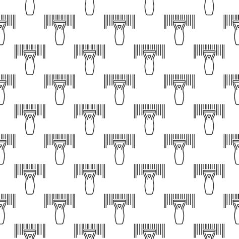 Barcode Scanner Vector Bar Code Scanning Concept Linear Seamless
