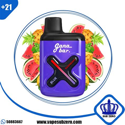 Gana Bar Blue Raspberry 1200 Puffs Vape Subzero