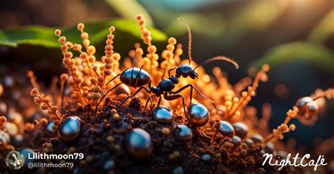 Ant Ant Hill Interior Hyperrealistic Macro Photography