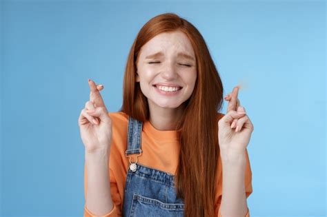 Free Photo Girl Makes Wish Eager Dream Come True Atractive Hopeful