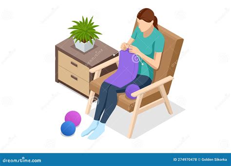 Cow Knits Warm Winter Things Cartoon Vector Illustration Set 202987575