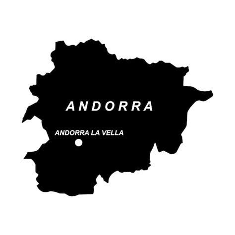 Premium Vector Andorra Map Icon Design