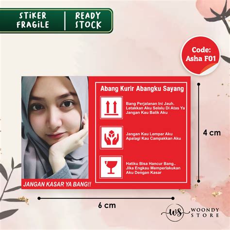 Jual Stiker Fragile Lucu Murah Jangan Dibanting Shopee Indonesia