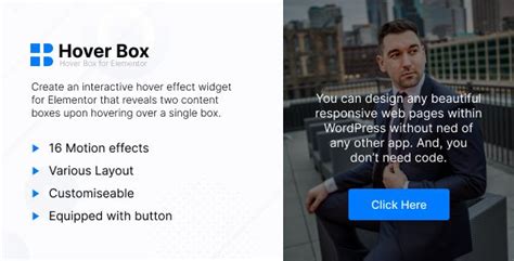 Hover Box For Elementor Wordpress By Happyarif Codester