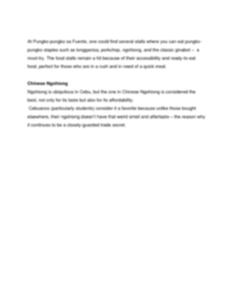 Solution Sinulog Festival Dance Food Studypool