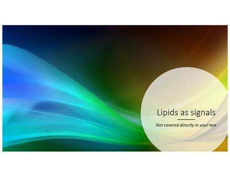 Lipid Supplement Signals Lipids As Signals Not Covered Directly In