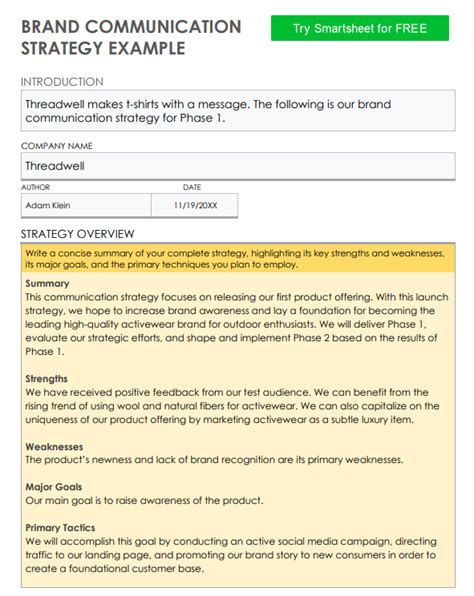 5 Brand Communication Plan Examples