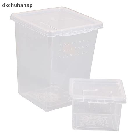 Dkc พลาสติกแมลง Spider Habitat การให้อาหารกล่องกรณีคอนเทนเนอร์ถังขนส่งกรณีของเล่น Combedค