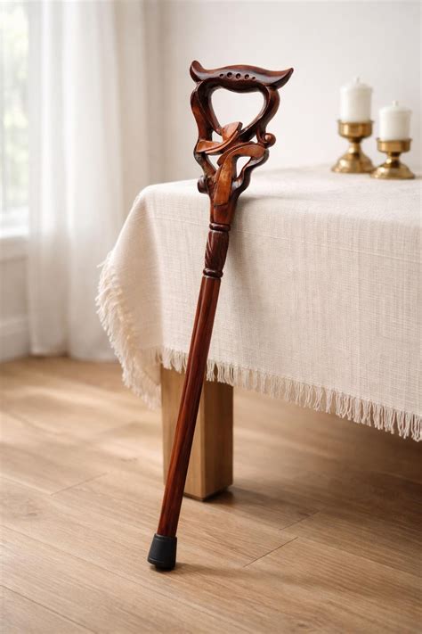 Handcrafted Christian Cross Wooden Walking Cane Religious T Etsy