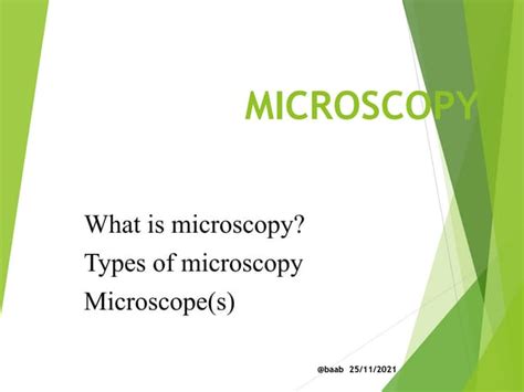 Microscopypptx Notes On Microscopy Of The Pptx Microscopypptx Notes On Microscopy Of The Pptx