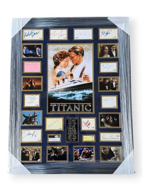 Titanic Signed Cast Cuts Leonardo Dicaprio Kathy Bates Billy Zane 11