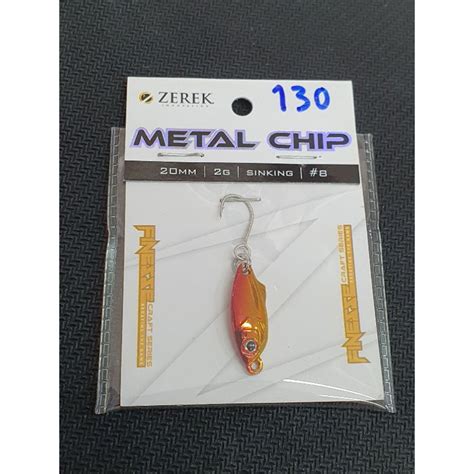 Zerek Metal Chip Sinking 20mm2g เหยื่อตกปลาน้ำจืด และปลาทะเล