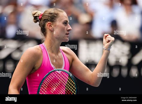 Melbourne Australia 21st Jan 2024 Tennis Player Marta Kostyuk From