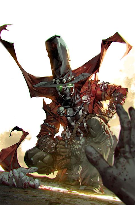 Gunslinger Spawn 24 [image] Textless Variant Cover By Kael Ngu