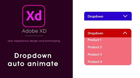 adobe xd tutorial create a drop down menu component youtube