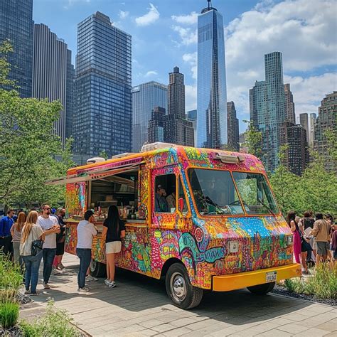 Free Colorful Food Truck Image Food Truck Vibrant Colorful