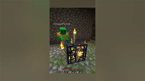 Is This Cheappickles First Mob Spawner Minecraft Shorts Cheappickle Youtube
