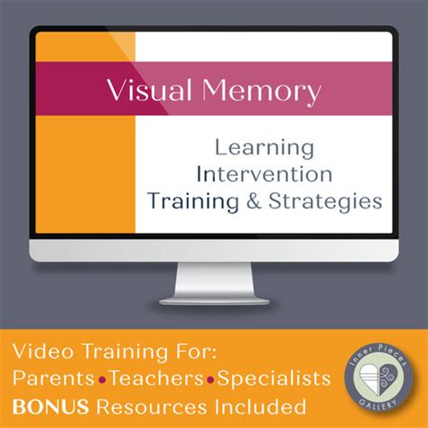 visual memory learning intervention training and strategies tpt