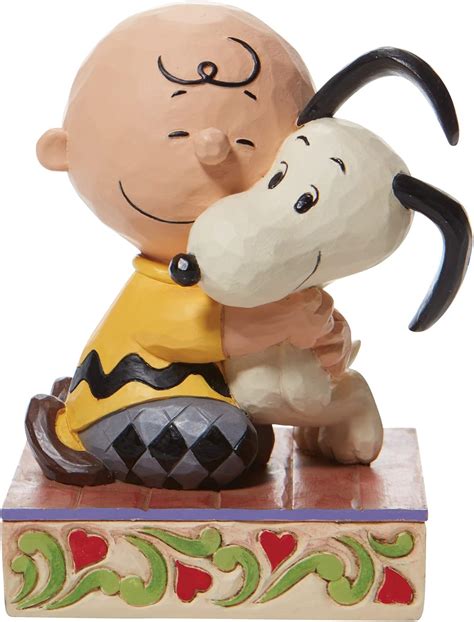 Amazonde Enesco Peanuts By Jim Shore Charlie Brown Und Snoopy Hugging
