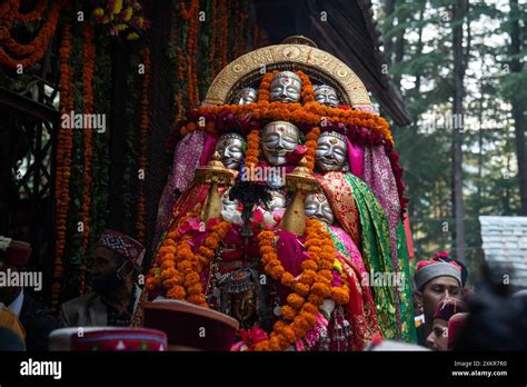 Procession Of The Goddess Hadimba Devi Festival At Dhungri Forest