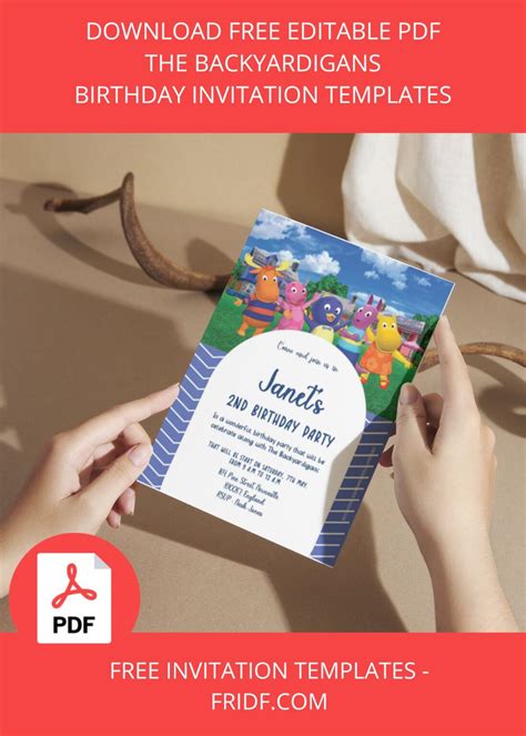 Free Editable Pdf The Backyardigans Birthday Invitation Templates